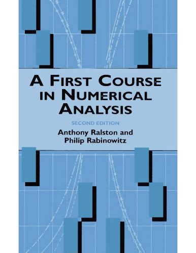 Solutions For A First Course In Numerical Analysis 2nd By Anthony