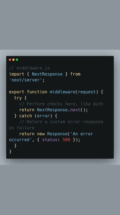 Master Nextjs Middleware Errors Webdevelopment Youtube