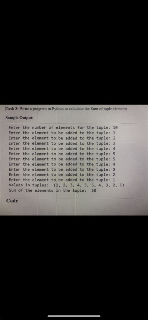 Solved Task 3 Write A Program In Python To Calculate The