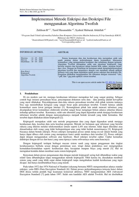 Pdf Implementasi Metode Enkripsi Dan Deskripsi File Menggunakan