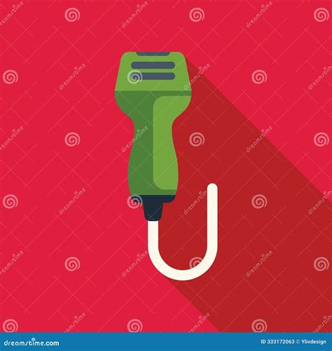 Green Ultrasound Transducer Probe Performing Medical Scan Procedure