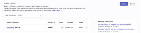 How To Export A Quality Profile Then Import It To Another Project