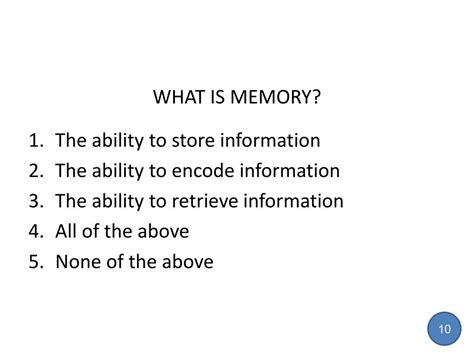 Ppt Psychology Of Memory Powerpoint Presentation Free Download Id