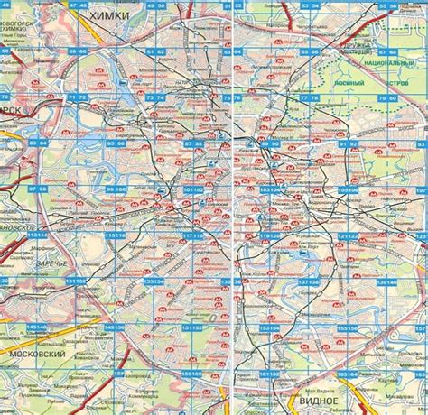 Карта Москвы с названиями улиц Подробная карта улиц Москвы масштаба 1см 200м Карта Москвы в