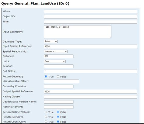 Rest Service Query Distance Results Esri Community
