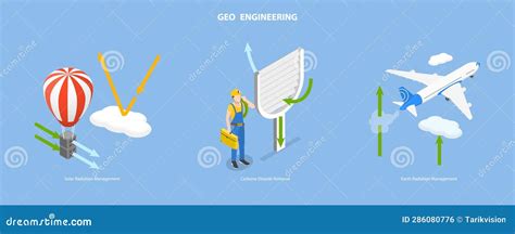3d Isometric Flat Vector Conceptual Illustration Of Geo Engineering Stock Illustration
