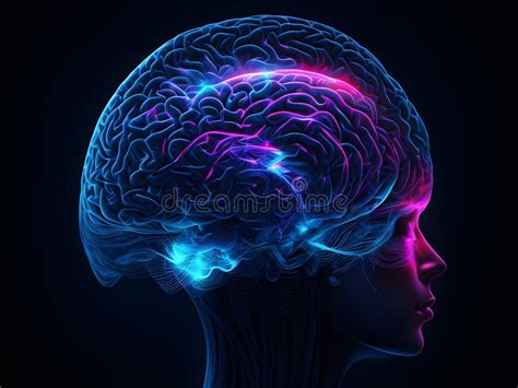Human Brain On Mental Idea Mind Concept Generative Ai Stock