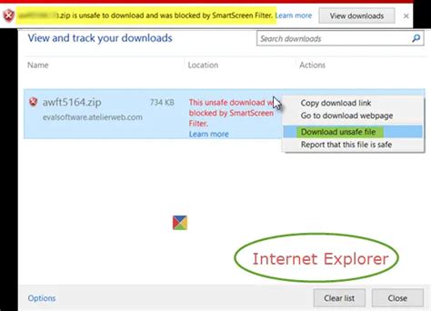 How To Bypass Smartscreen Filter And Download Files In Internet Explorer