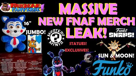 New Massive Fnaf Merch Leak Sun And Moon Snaps And More Five