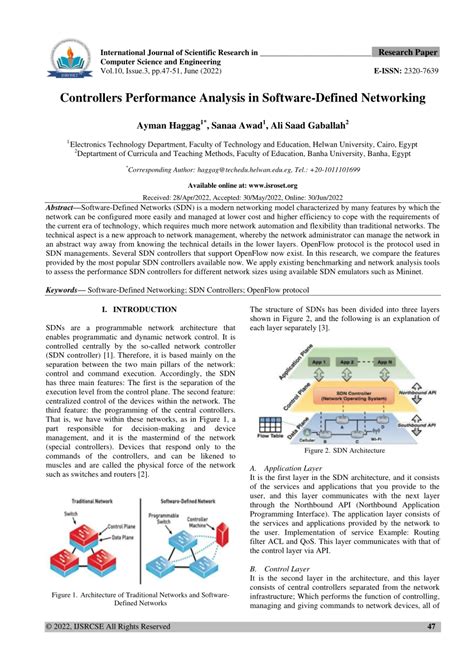 PDF Controllers Performance Analysis In Software Defined Networking