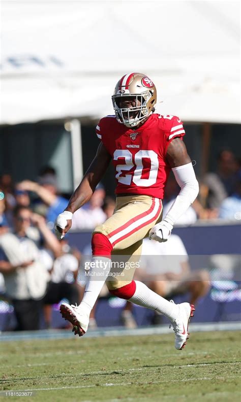 Jimmie Ward Of The San Francisco 49ers Celebrates After Breaking Up A