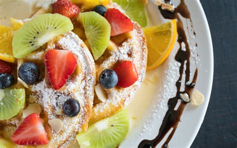 플랫 레이 하프 딸기 블루베리 키 위 레몬 와플 초콜릿 디저트 3 가루 설탕에 대한 스톡 사진 및 기타 이미지 가루 설탕 거품 내기 건강한 생활방식 Istock