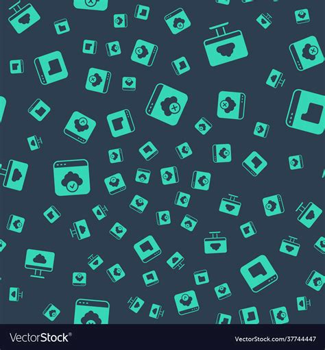 Set Failed Access Cloud Storage Cloud Technology Vector Image