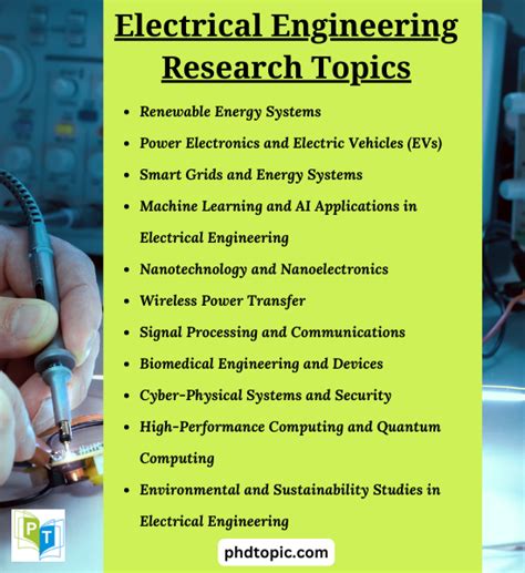 Electrical Engineering Research Ideas