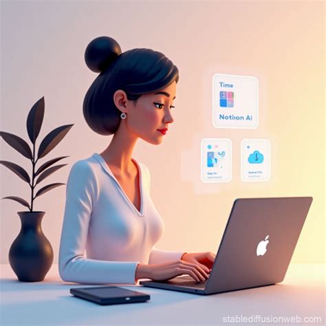 Ai Driven Productivity Woman Stable Diffusion Online
