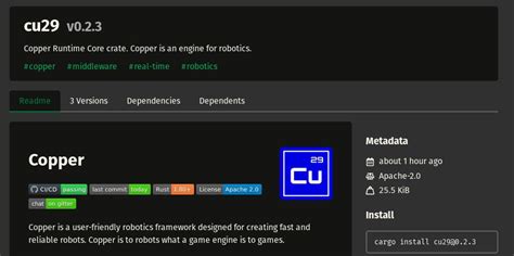 Rustlang Robotics Embeddedsystems Opensource Copper Robotics