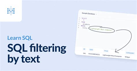 Sql Filtering By Text Metabase Learn