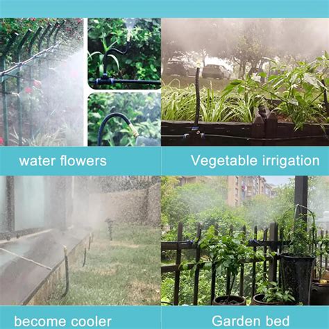 203050 ซมfree Bend ปรับทองเหลือง Misting หัวฉีดสวนชลประทานรดน้ํา Atomization Sprayer สําหรับ