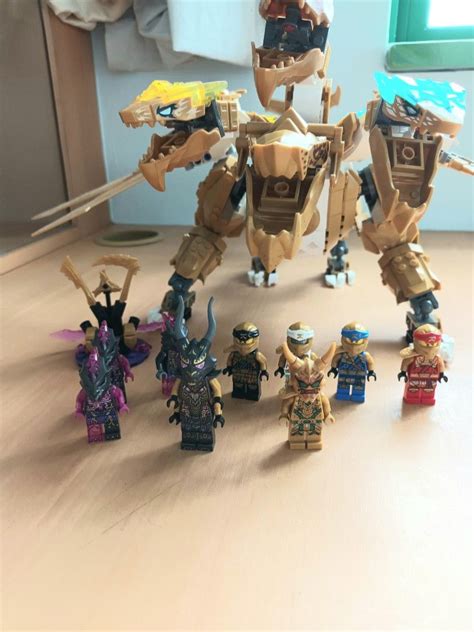 Lego Ninjago Lloyd S Golden Ultra Dragon Hobbies Toys Toys Games On Carousell