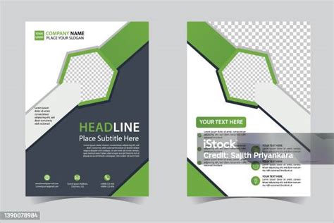연례 보고서 브로셔 전단지 프리젠 테이션 전단지 잡지 A4 크기를위한 녹색과 검은 색 표지 디자인 표지 템플릿 디자인 벡터 0명에 대한 스톡 벡터 아트 및 기타 이미지