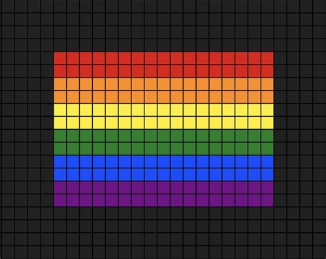 Rainbow Flag Pixel Art