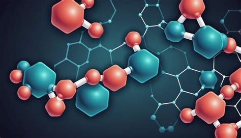 Molecular Matrix Abstract Background With Molecular Structures For Genetic Research And