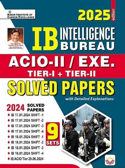 Ib Acio 2 Executive Solved Papers Tier 1 And Tier 2 Total 9 Sets Pyqs Of 2024 Edition 2025
