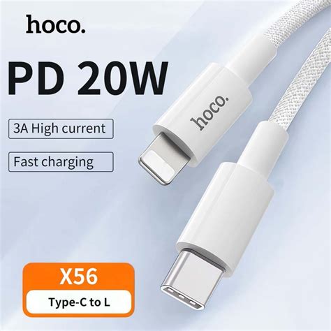hoco. X56 New Source สายชาร์จ PD20W สายชาร์จเร็ว For i8-i15promax รับ ...