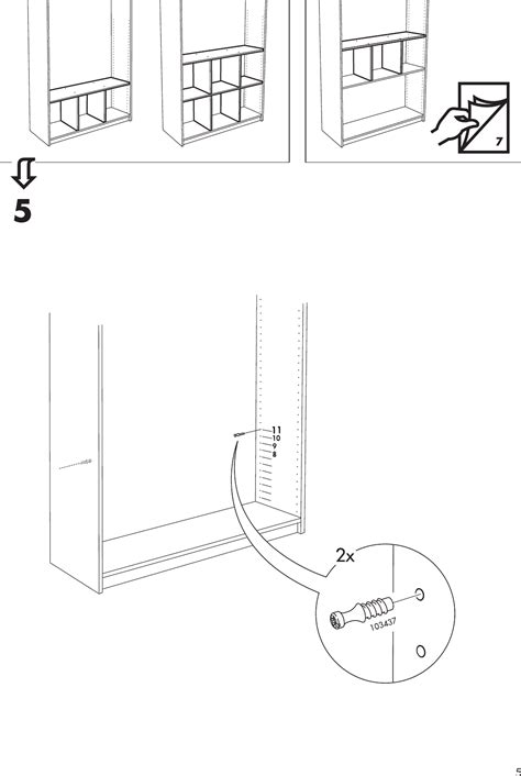 Ikea Komplement Shelf Insert Assembly Instruction