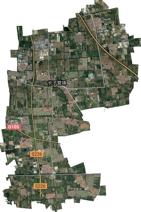 长子营镇高清卫星地图