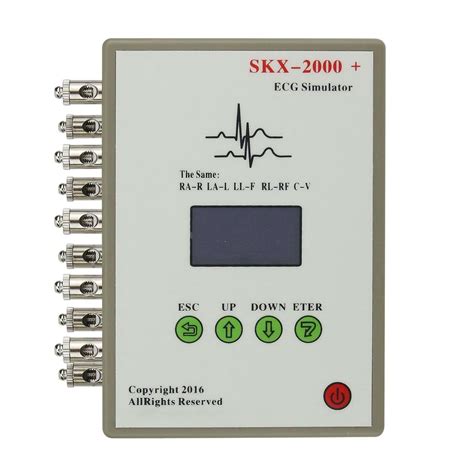 Skx 2000c Ecg Signal Simulator Ecg Signal Generator With Oled Display Rechargeable Type