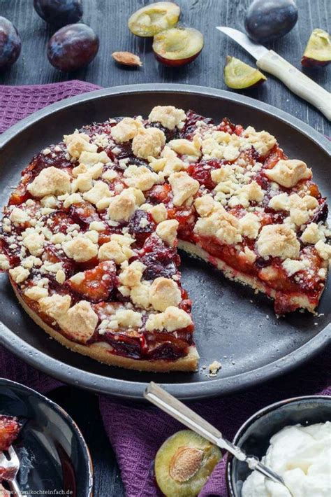 Zwetschgenkuchen Mit Pudding Und Streuseln Artofit