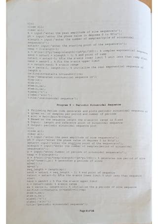 Signals N Systems Lab Manuals About Signals Pdf