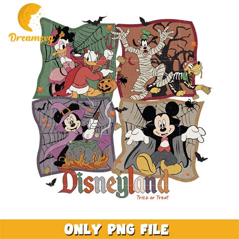 Disneyworld Friends Trick Or Treat Disney Cartoon Halloween Friends P