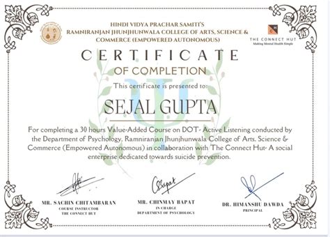 Sejal Gupta On Linkedin I Am Pleased To Announce That I Successfully Completed A 30 Hour…