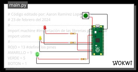 Semáforo Con Paso Peatonal Wokwi Esp32 Stm32 Arduino Simulator
