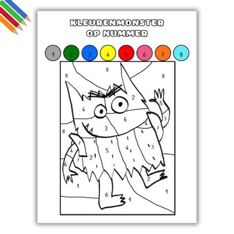 Free Printable Colour Monster Template 2025
