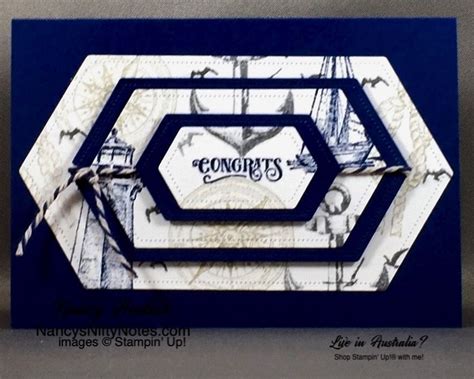 Stitched Nested Triple Time Stamping Stampin Up Stampin Up Cards Cards