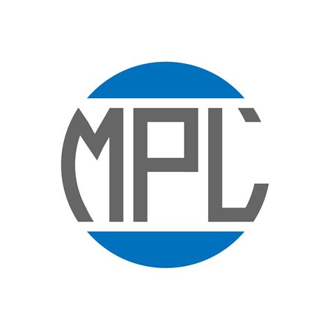 Dise O De Logotipo De Letra Mpl Sobre Fondo Blanco Concepto De