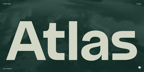 Atlas Thin Font