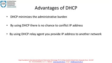 Computer Network Technology Dynamic Host Configuration Protocol Pptx Computer Networking