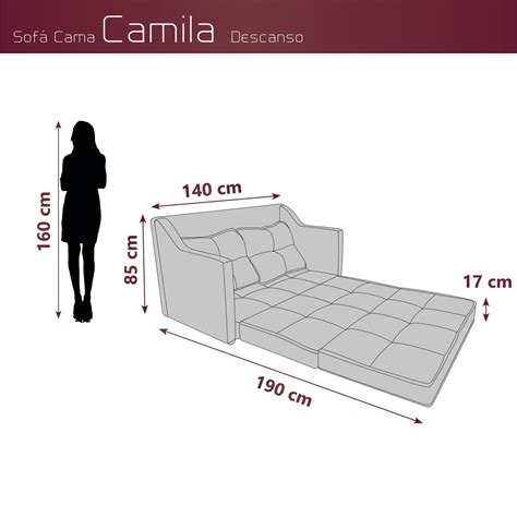 Sofá Cama 2 Lugares Camila Matrix Madeiramadeira
