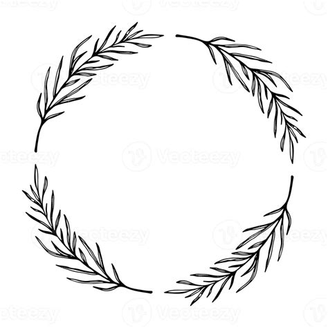 Foliage Circle Frame 12000048 Png