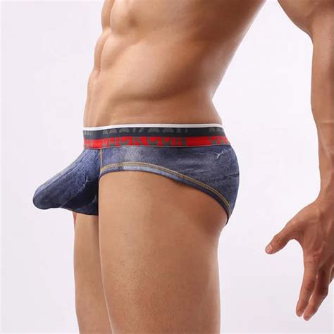 Men Thong Mens Faux Leather Jockstrap Thong Bulge Enhancing