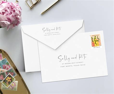 Envelope Addressing Wedding Envelope Addressing Guest Envelope Addressing Return Address On