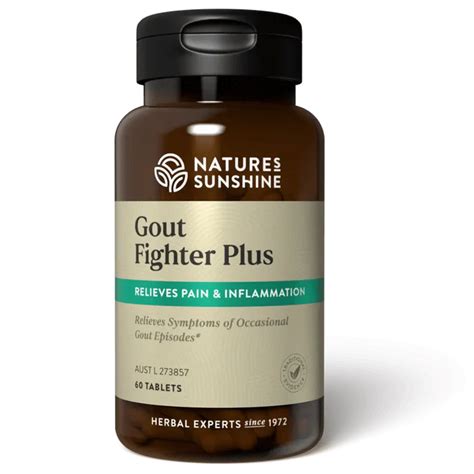 Natures Sunshine Gout Fighter Plus 60 Tablets — Giant Chemist Harbour Town