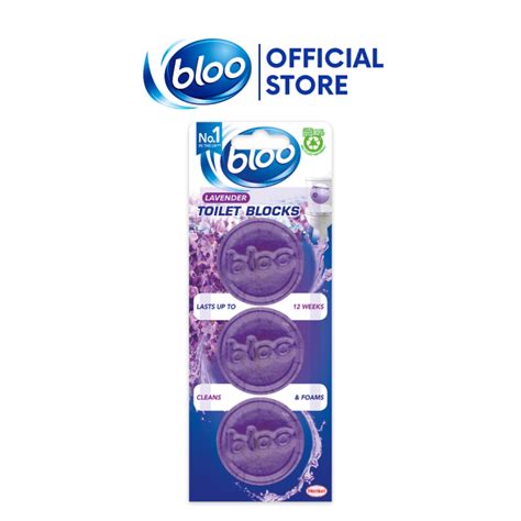 Bloo In Cistern Blocks Violet Long Lasting Anti Limescale Cleaning Foaming And Purple Water Tech