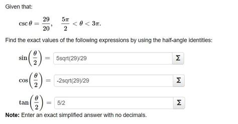 Solved Given that cscθ π