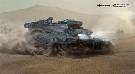 Militech Basilisk By Ben Andrews Cyberpunk 2077 Cyberpunk Futuristic Cars