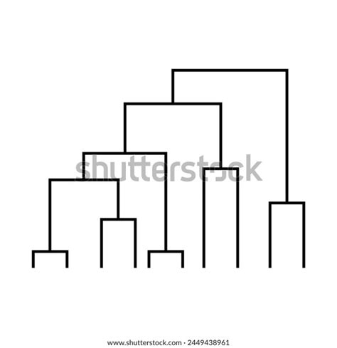 Dendrogram Diagram Representing Tree Hierarchical Clustering Stock